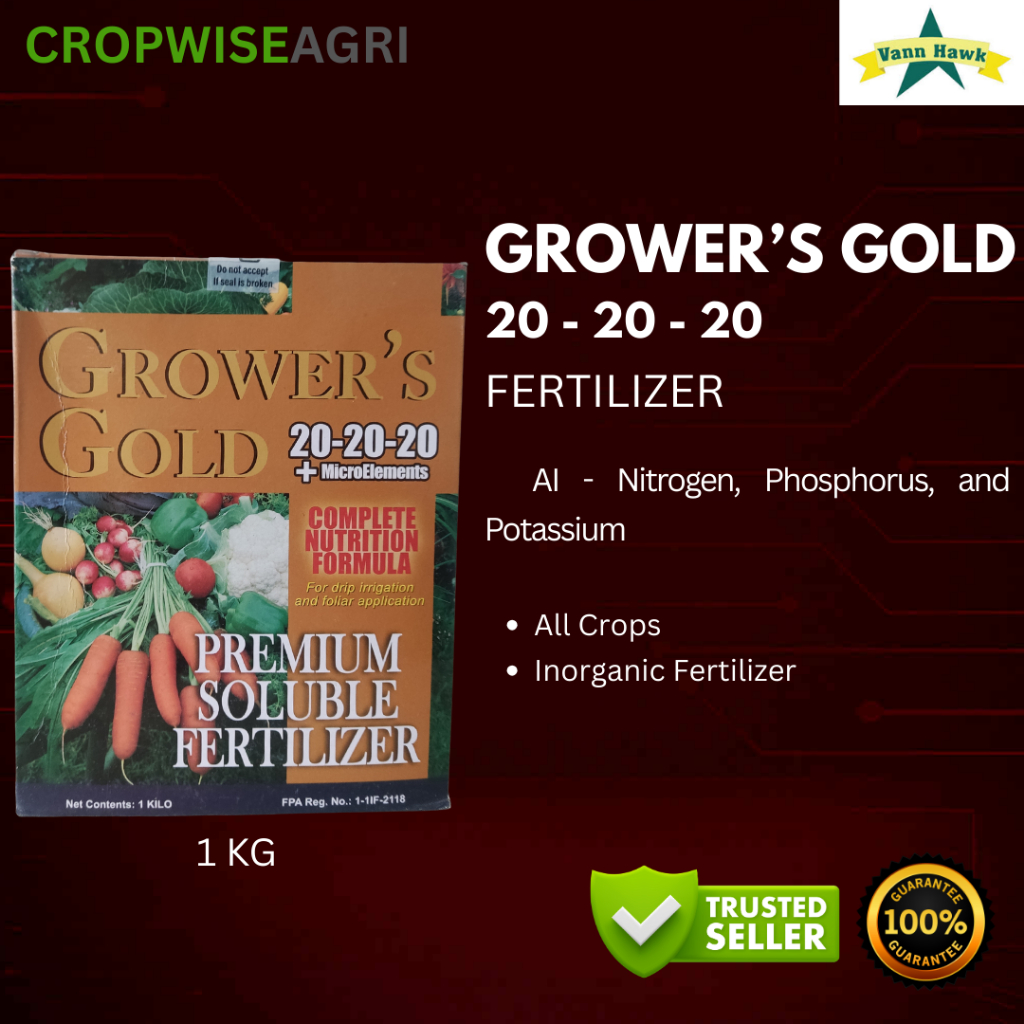 Vann Hawk Grower's Gold 1 Kg Fertilizer | Shopee Philippines
