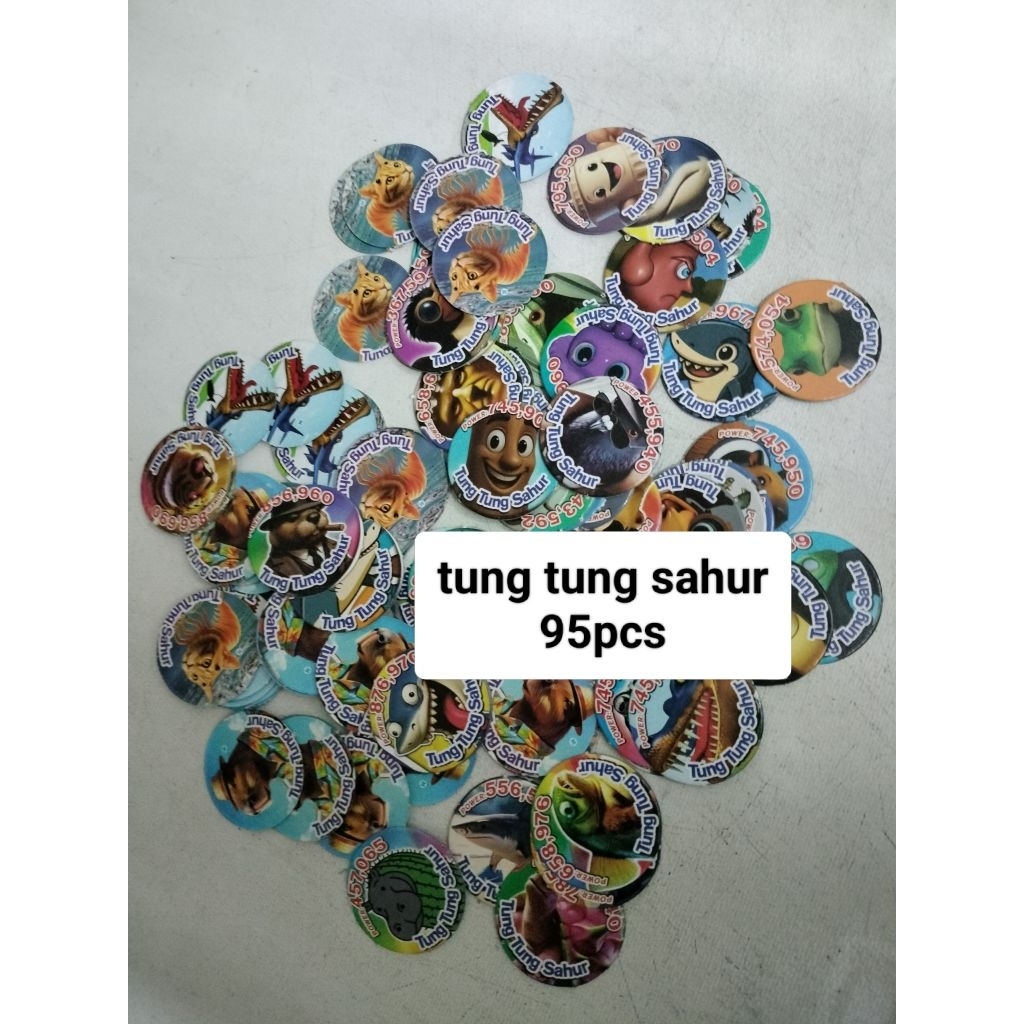 95pcs pogs tung tung sahur card game pog | Shopee Philippines