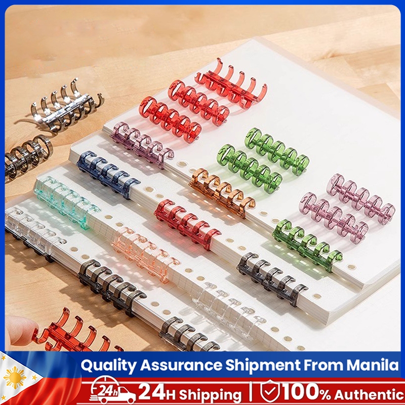 5 Holes Loose-Leaf Plastic Ring Binder Ring Binding Spines for A4 A5 A6 ...
