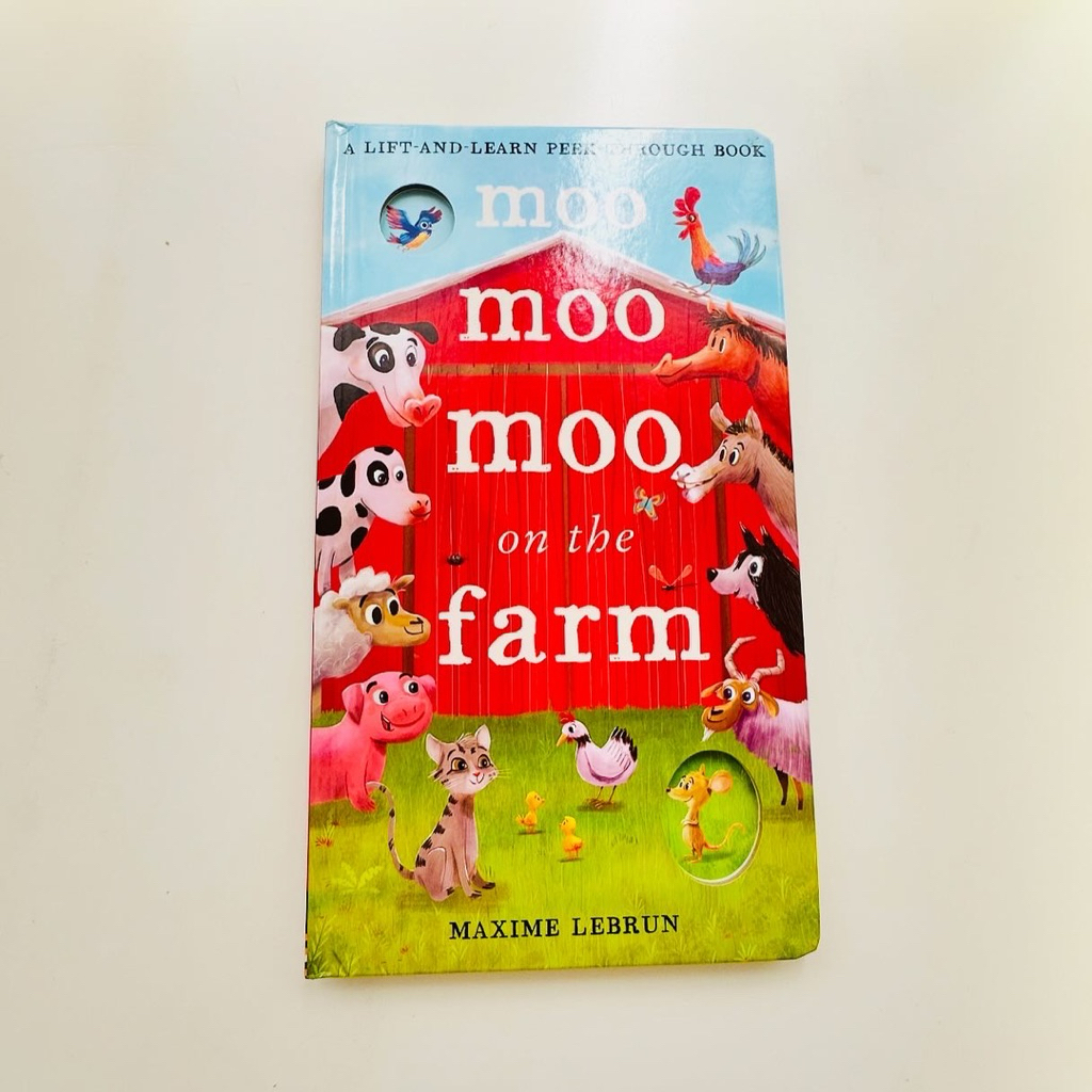 Moo Moo Moo on the Farm: A Lift & Learn Peek Through Book (Board Book ...