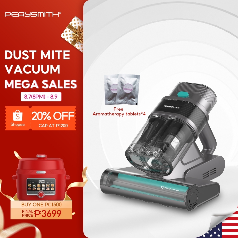 PerySmith V30Pro Dust Mite Corded Vacuum Cleaner with UV and Mite ...