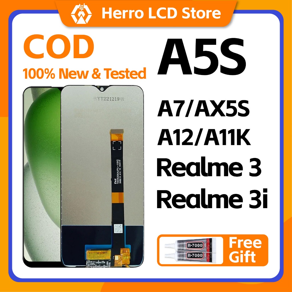 LCD For OPPO A5S / A7 / AX5S / A12 / A11K / Realme3 /3i Display Screen ...