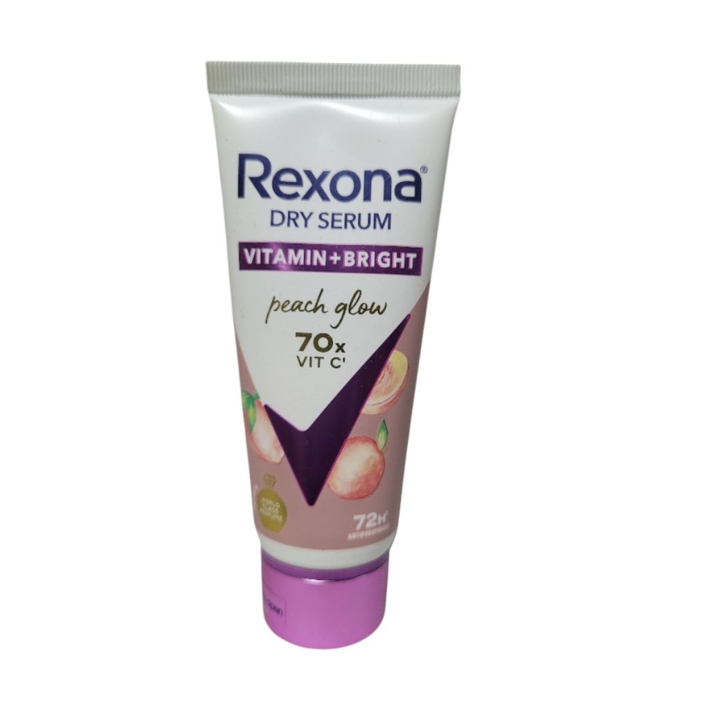 Rexona dry serum vitamin + bright peach glow 70x vit c (40ml) | Shopee ...