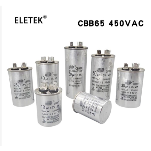Cbb65 Air Conditioning Compressor Capacitor 5uf~100uf 450VAC Explosion ...