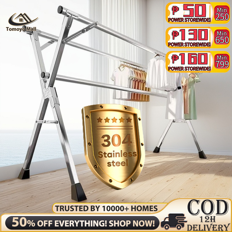 Sampayan Stainless Steel Foldable Drying Rack Compact Laundry Rack ...