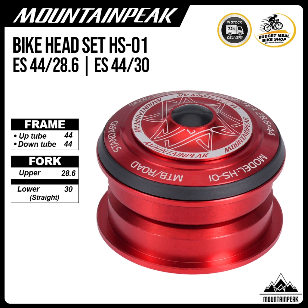 MOUNTAINPEAK BIKE HEADSET MTB 44MM ALLOY NON TAPERED SEALED BEARING ...