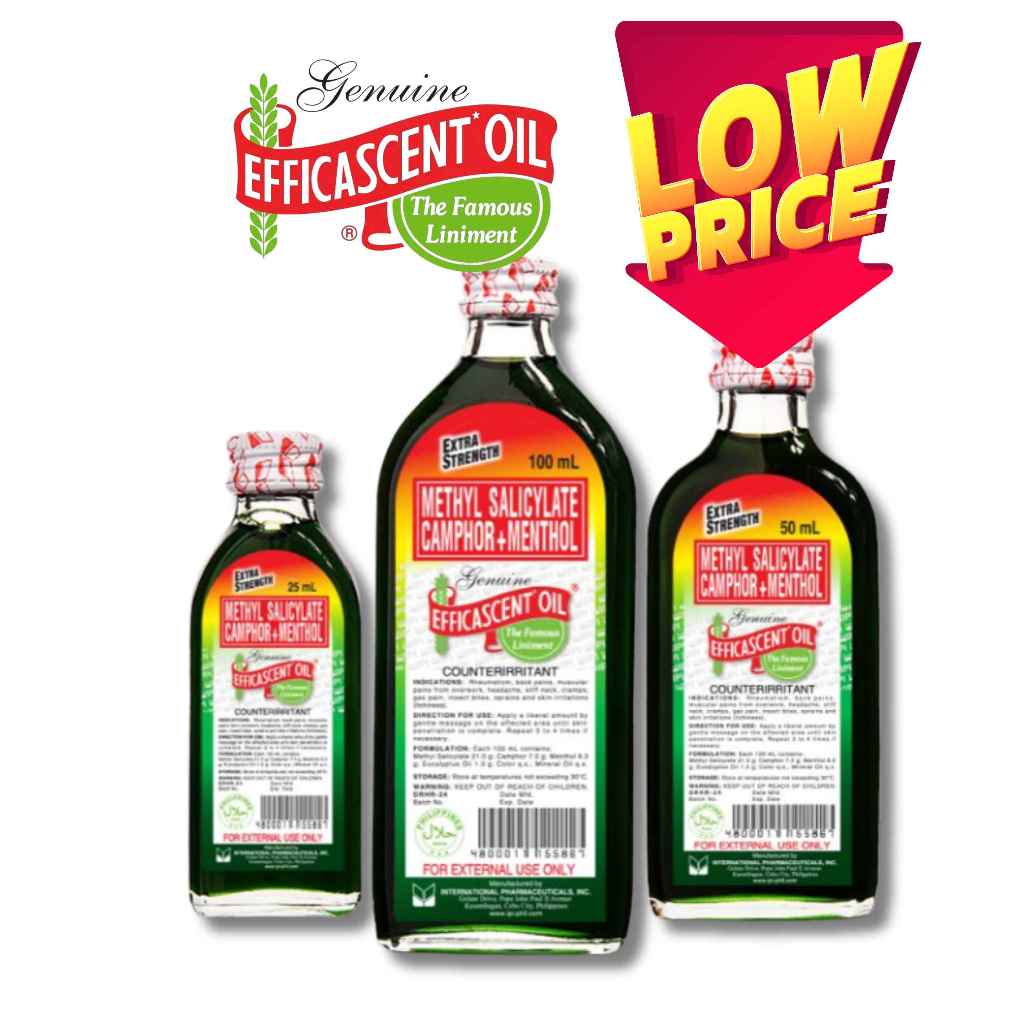 Efficascent oil extra strength 100ml, 50ml, 25ml | Shopee Philippines