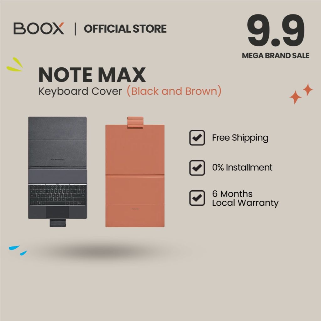 BOOX 13.3" Note Max & Tab X C Keyboard Cover Black and Brown | Shopee ...