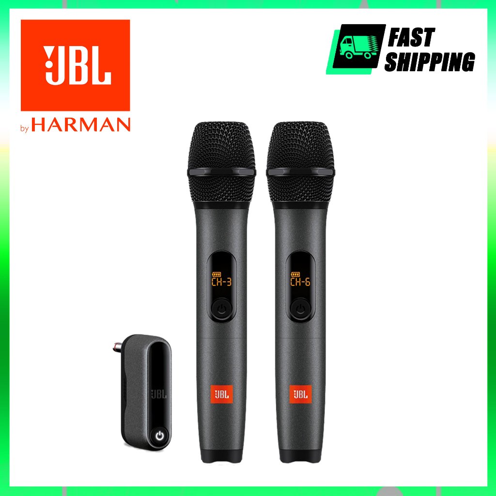 JBL Wireless Microphone Karaoke Professional Handheld Microphone Set ...