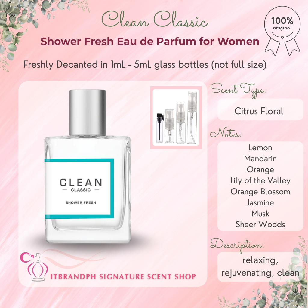 Decant Clean Shower Fresh Eau de Parfum for Women (NOT FULL BOTTLE ...