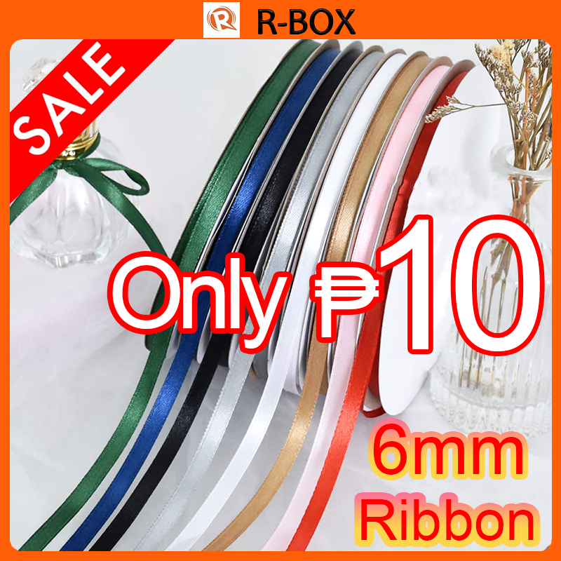 25Yards/Roll 6mmribbon, satin ribbon, decorative ribbon, gift packaging ...