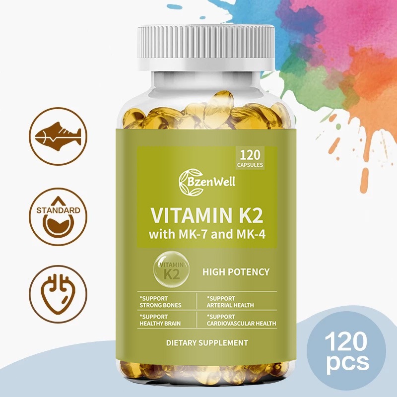 Vitamin K2 Capsules with MK-7 and MK-4 To Support Healthy Bones ...