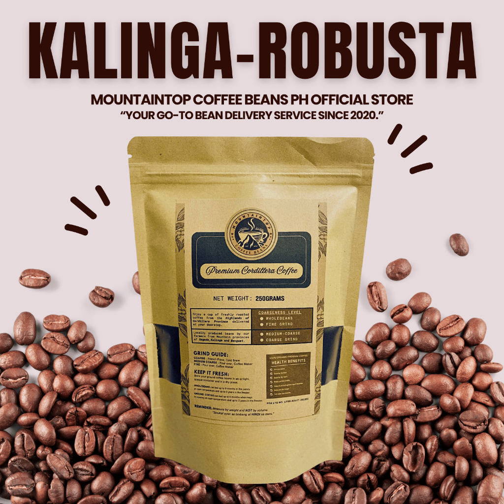 Kalinga-Robusta Dark Roast (100% Robusta Beans) Premium Cordillera ...