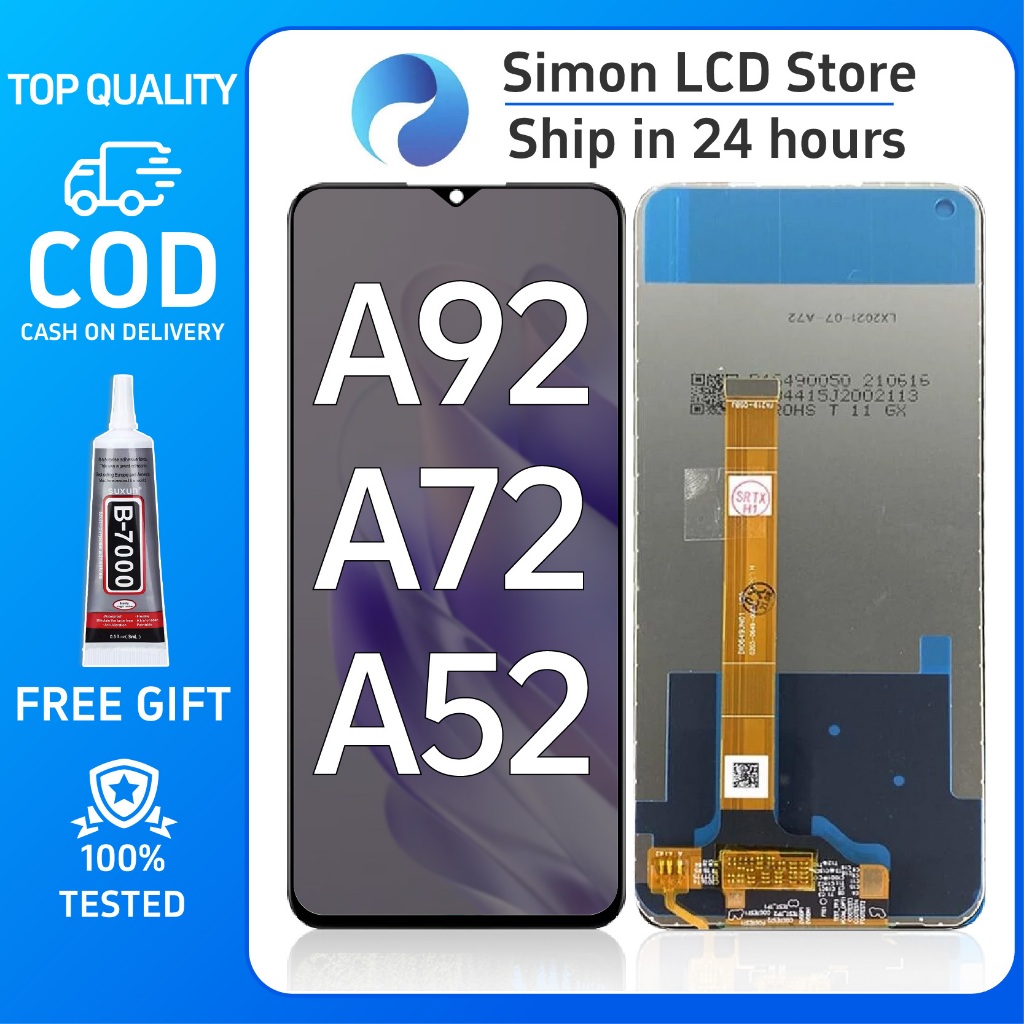 【Tested】LCD For OPPO A92 / A52 / A72 Display Screen assembly ...