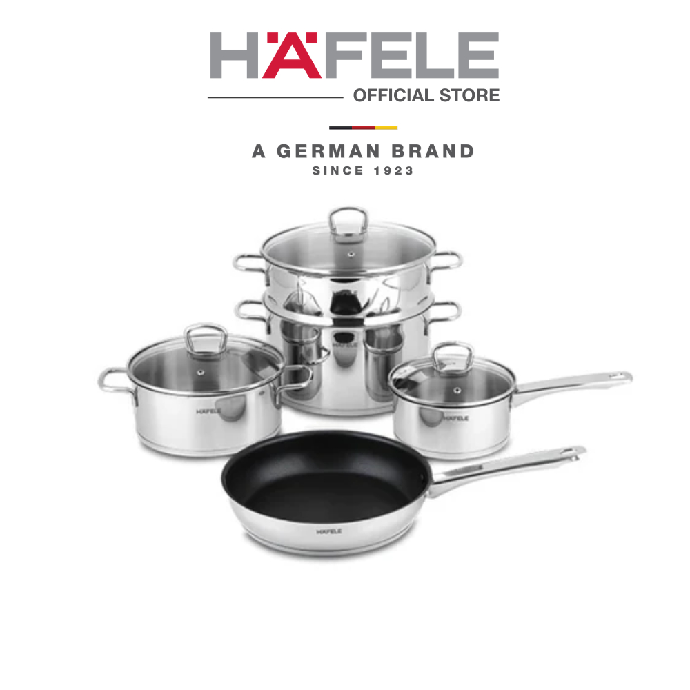 Hafele Stainless Cookware Set 8 pieces | Shopee Philippines
