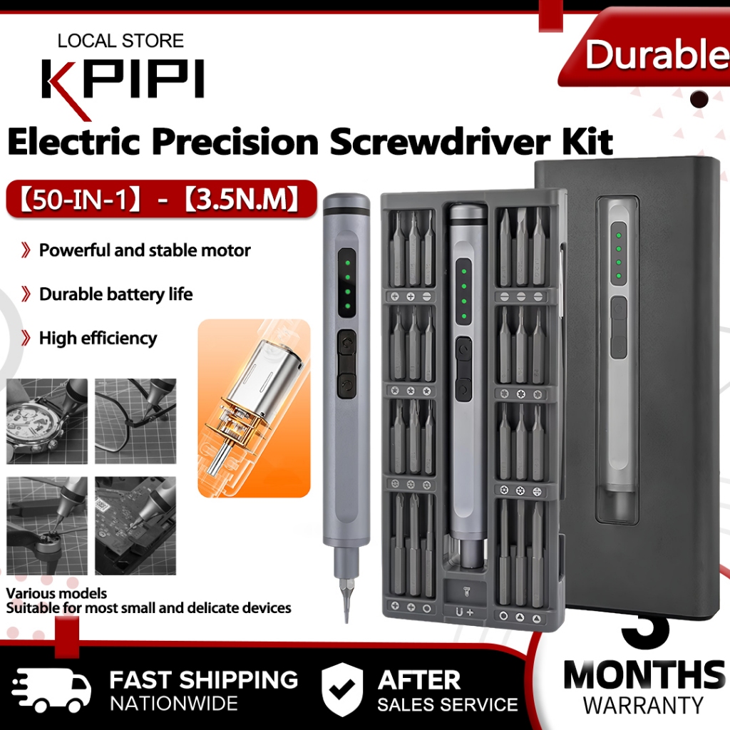 Precision Electric Screwdriver Set Mini Cordless Screwdriver 50 In 1 ...
