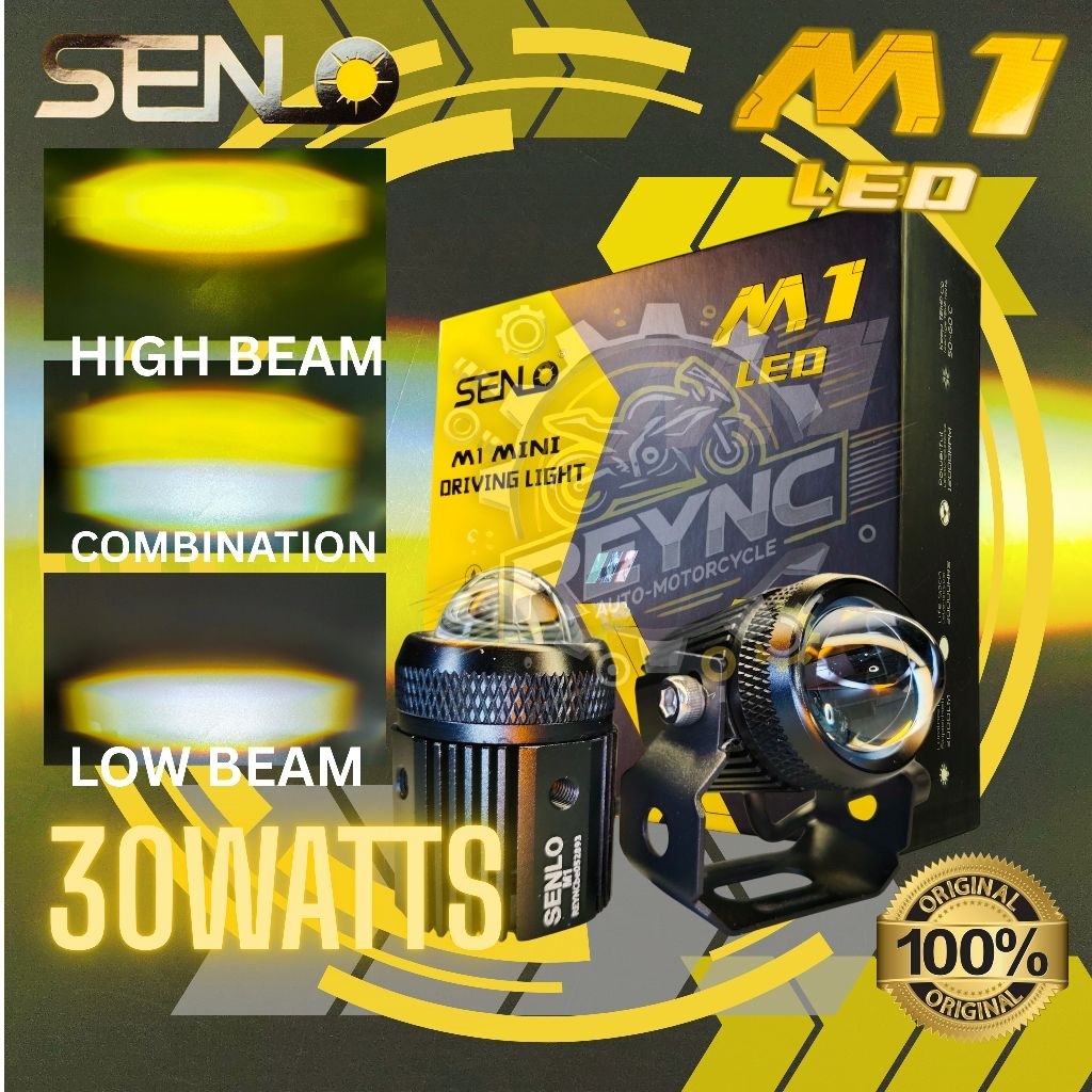 SENLO M1 V3 MDL Yellow/White 30 WATTS | Shopee Philippines