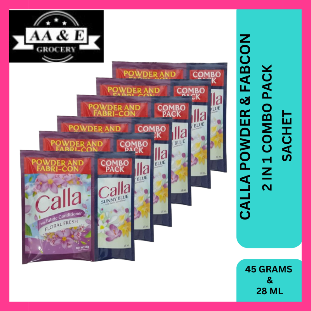 CALLA 2 IN 1 COMBO PACK FLORAL FRESH DETERGENT POWDER WITH SUNNY BLUE ...