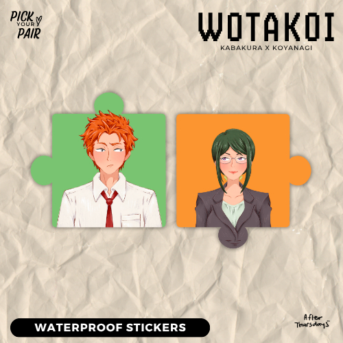 Kabakura x Koyanagi | Wotakoi, Pick Your Pair Couple Waterproof Sticker ...