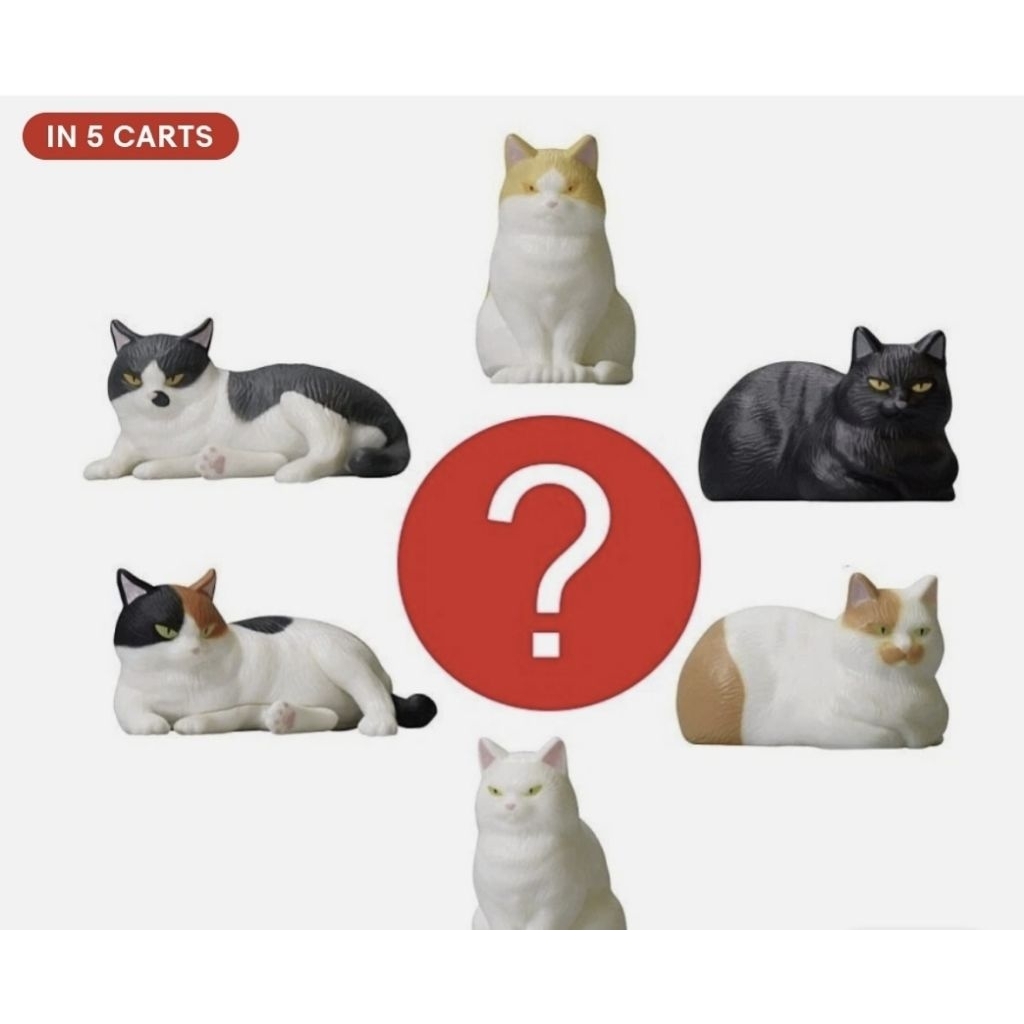 Calico Blind Gashapon Angry Cat - Black (Newly Opened) | Shopee Philippines
