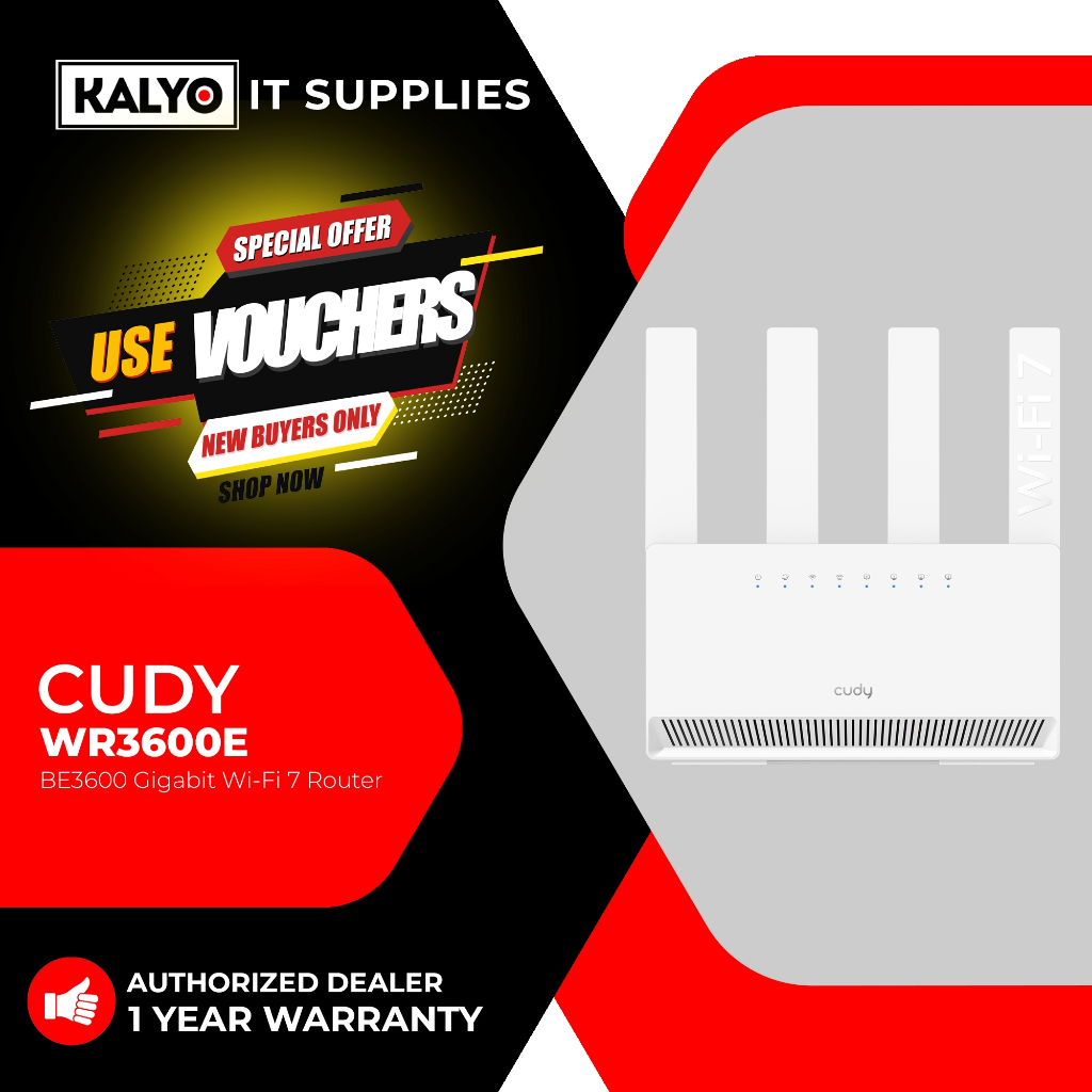 Cudy WR3600E BE3600 Gigabit VPN Wi-Fi 7 Router | Shopee Philippines