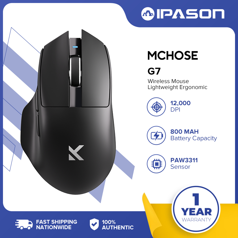 IPASON MCHOSE G7 Gaming Mouse Lightweight Ergonomic Wireless Mouse ...