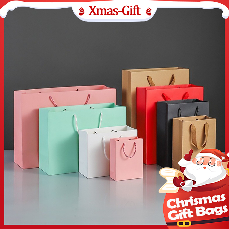 Gift Bag with Handles Craft Package Paper Gift Box Jewelry Birthday ...