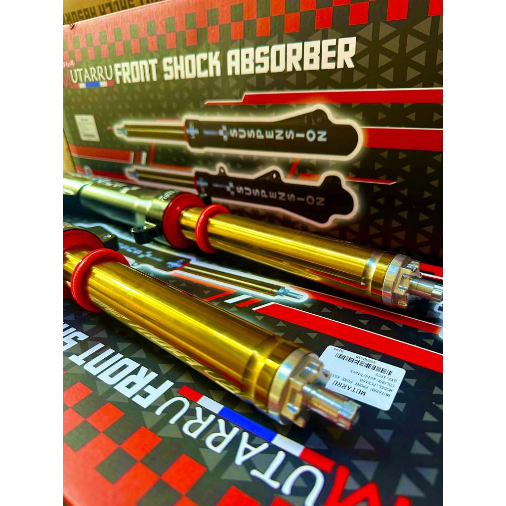 MUTARRU FRONT SHOCK ASSY WITH ADJUSTABLE BLACK EDITION FOR MIO/CLICK ...