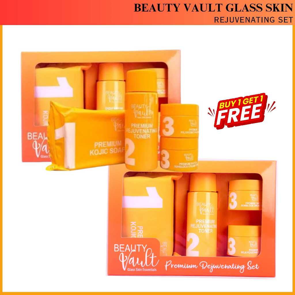 Beauty Vault Buy1 Take1 Premium Rejuvenating Set Glass Skin, Whitening ...