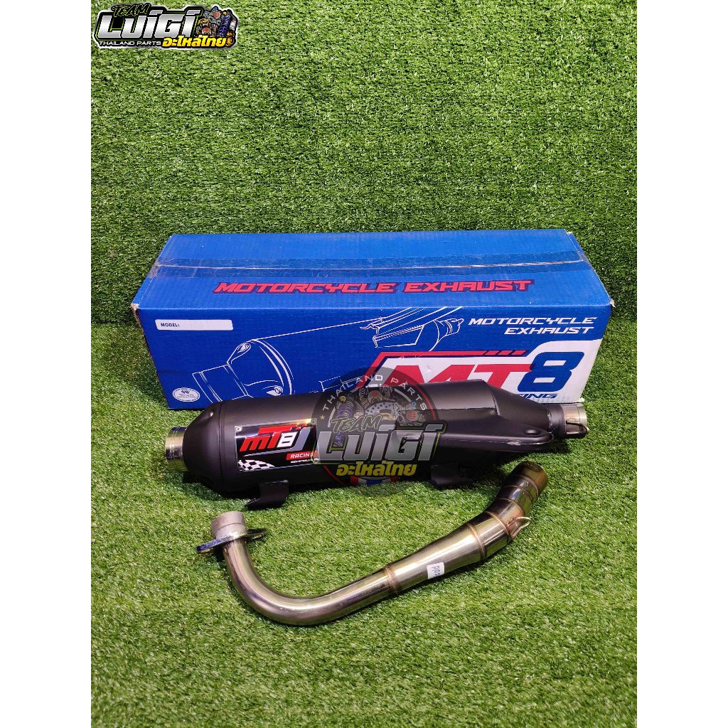 YAMAHA MIO SPORTY MT8 POWER PIPE REBIT EMBLEM STAINLESS TIP NEW VERSION ...