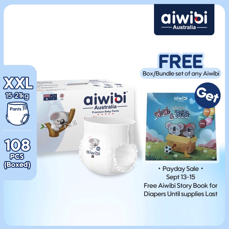 [Carton Box] Aiwibi Light Feather Baby Pants baby pants pants diaper ...