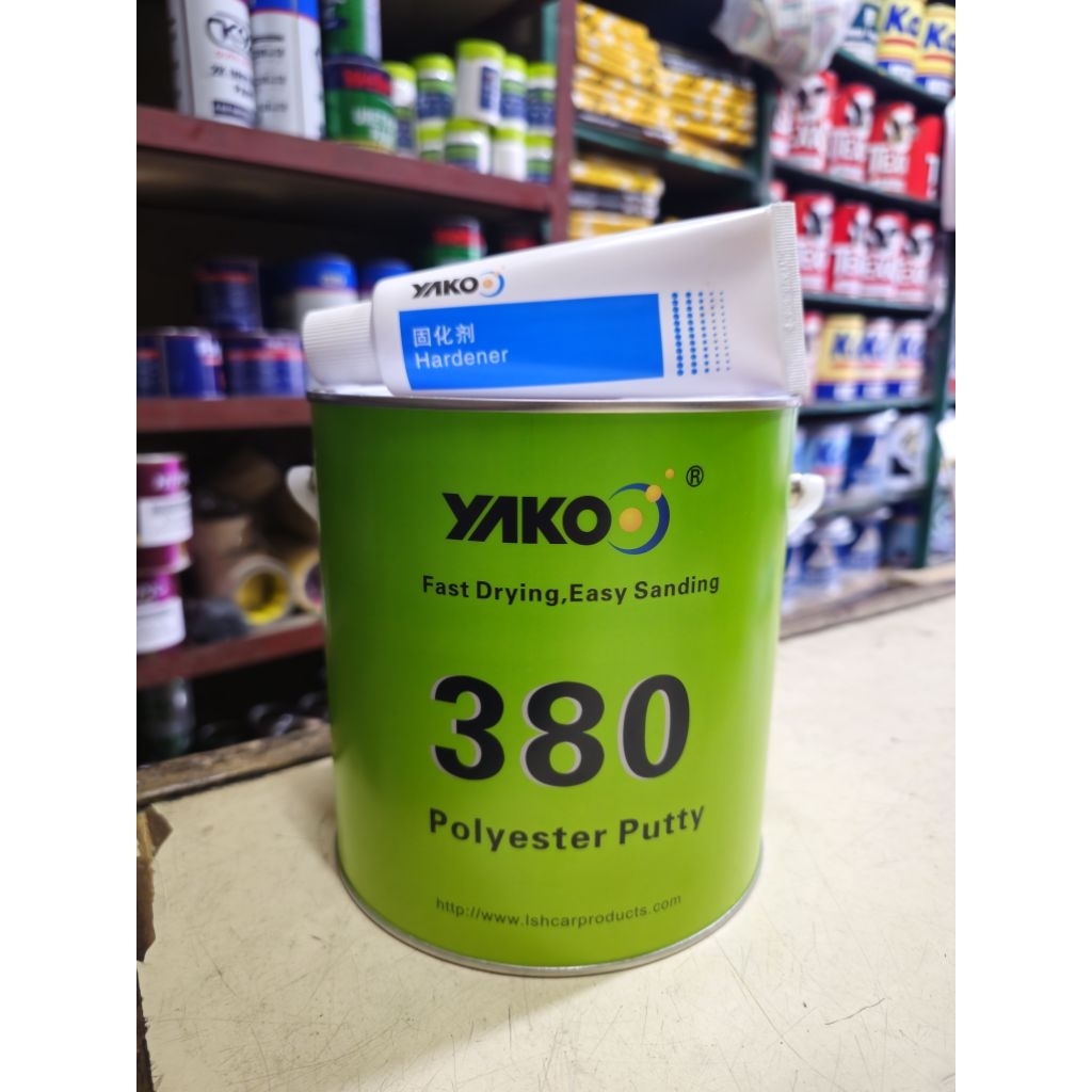 Yakoo Body Filler 380 w/ Hardener 1 Gallon | Shopee Philippines
