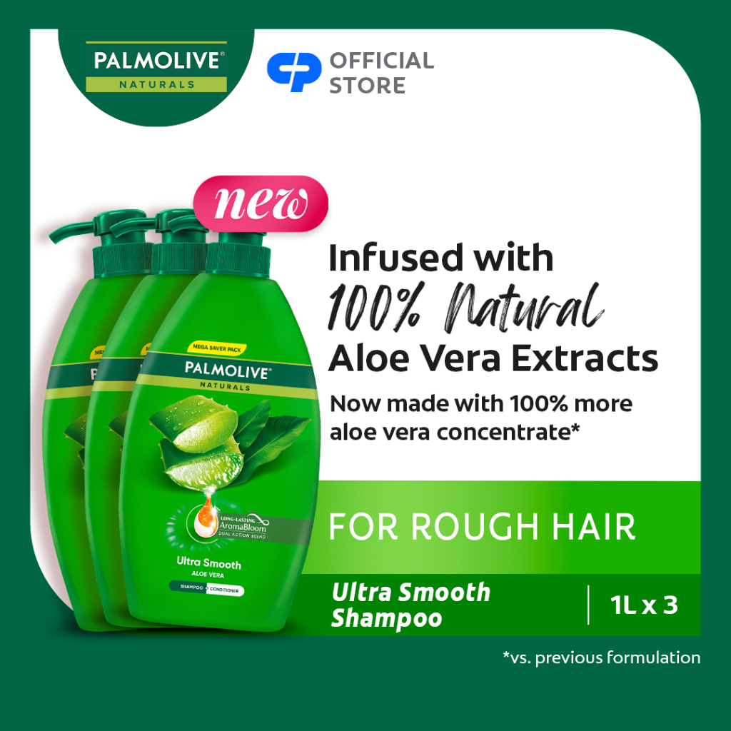 Palmolive Naturals Ultra Smooth Shampoo - with Aloe Vera, for Normal ...