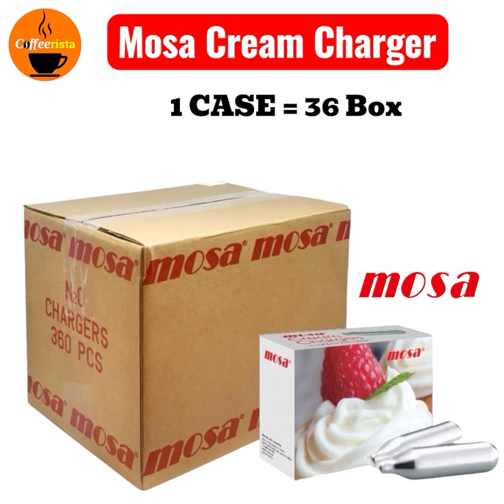 Mosa Cream Charger For Whip Dispenser 1 Case Total Of 36 Box ( 10pcs ...
