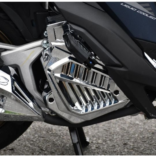 Honda Click V3 V2 V1 125i 150i radiator cover ( Original Chrome hindi ...