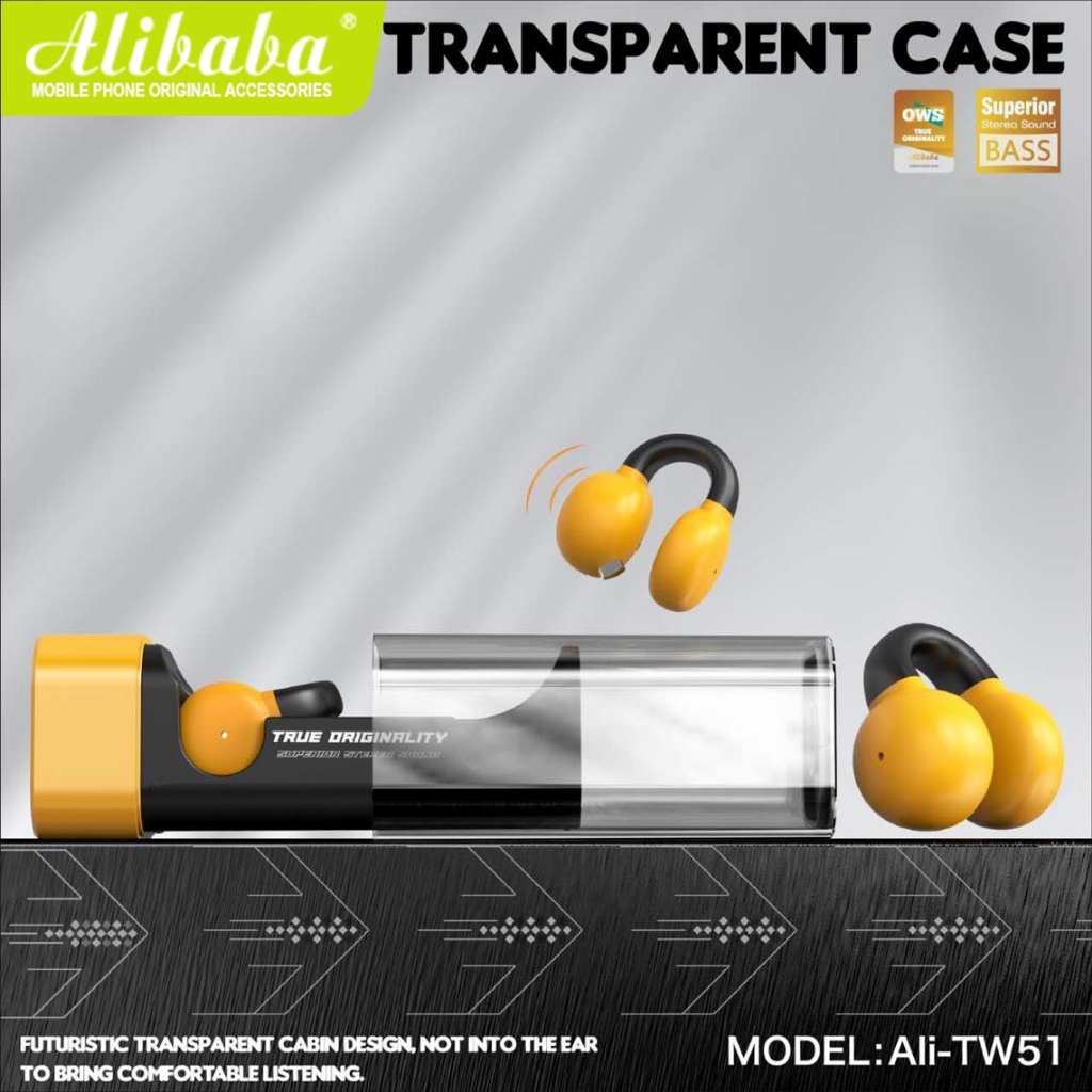 ALIBABA Earphones LCD Wireless Bluetooth Earbuds for Games Music ...
