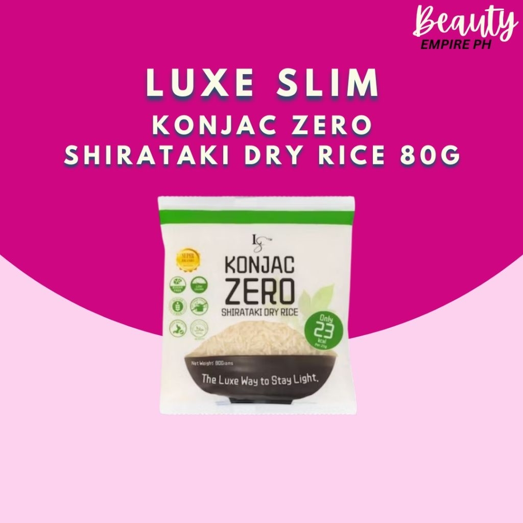 Luxe Slim Konjac Zero Shirataki Dry Rice 80g Low Calorie Sugar Free Weight Loss | Shopee Philippines