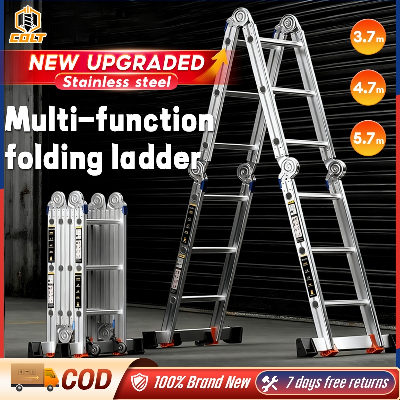 Aluminum Folding Ladder stainless steel folding step ladder foldable ...