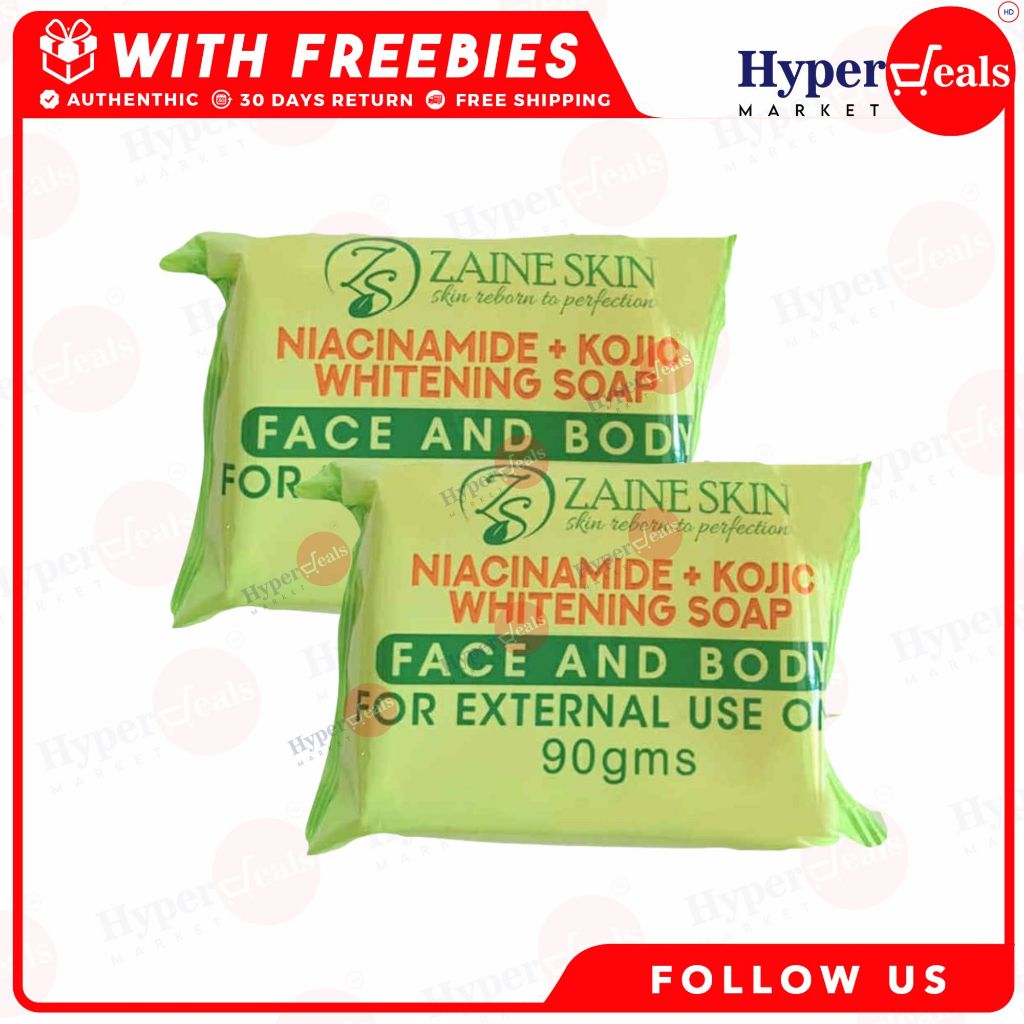 ZAINE SKIN (SET OF 2 -NEW PACKAGING) KOJIC WHITENING SOAP / PAPAYA SOAP ...