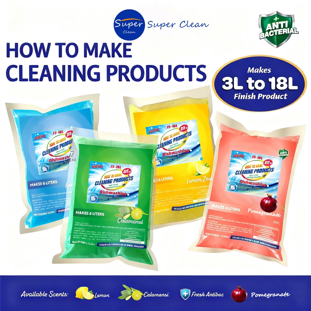 DIY Dishwashing Liquid 3/6.5/18L Yield Just Add Water Negosyo Kit Doble ...