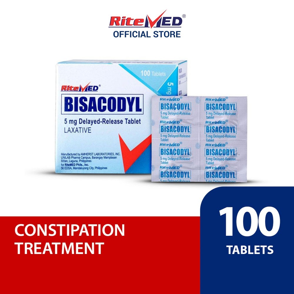 Unilab - RiteMED Bisacodyl 5mg 100 Tablets | Shopee Philippines