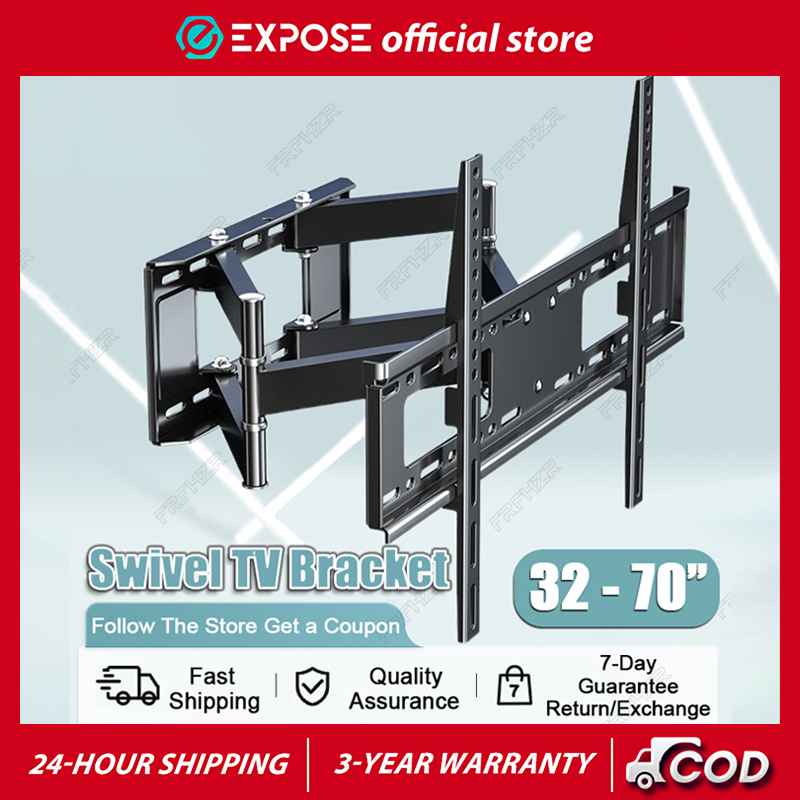 Universal TV Bracket For TV Wall Bracket 32-55" Swivel Monitor LCD LED ...