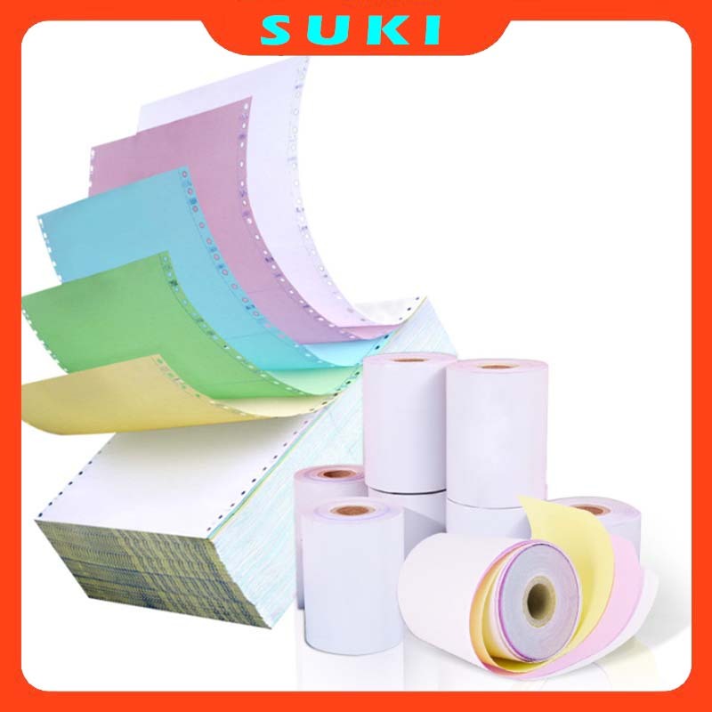 2-ply, 3-ply, 4-ply Color Carbonless Multi-Part Continuous Feed Paper 9 ...