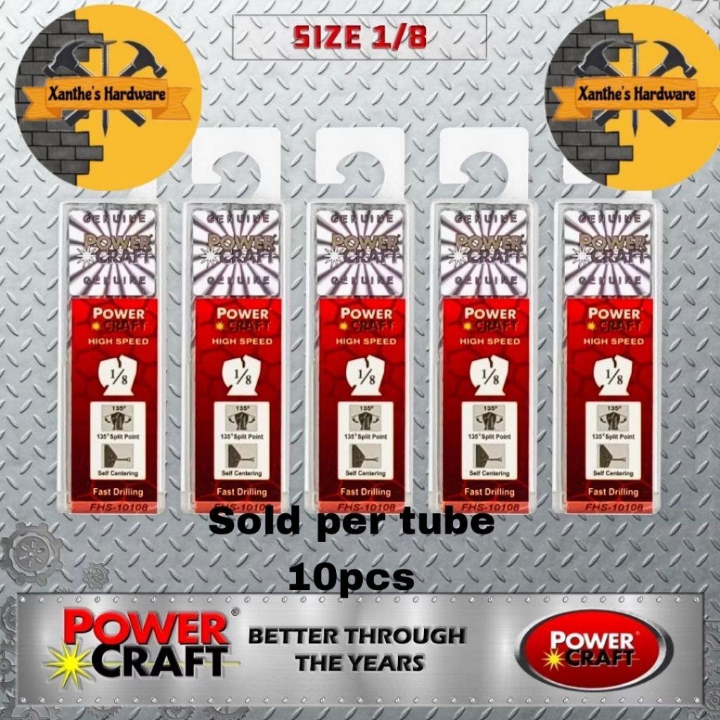 POWER CRAFT Heavy Duty HSS Drillbit for Stainless Steel ( SOLD PER 10 ...