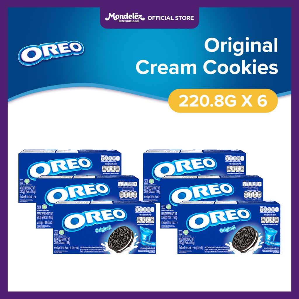 Oreo Pack - Vanilla Flavor 220.8g (Set of 6) | Shopee Philippines