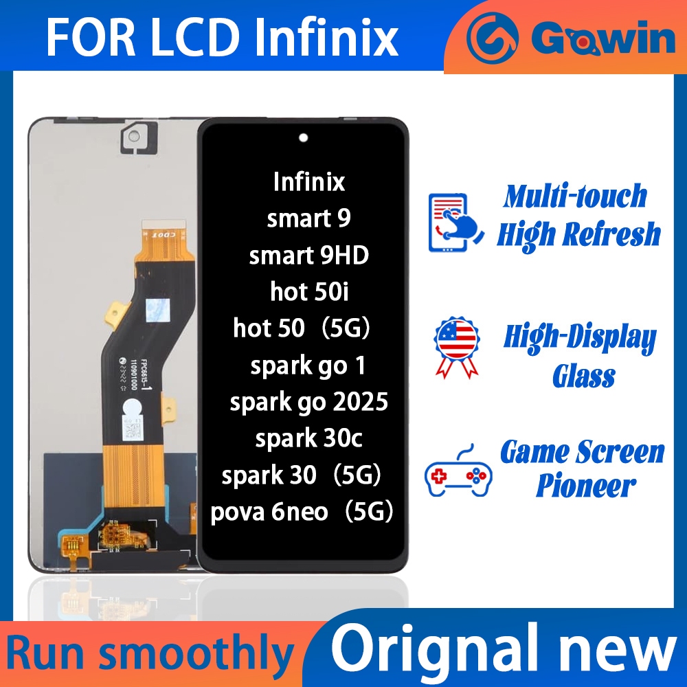 FOR LCD Infinix smart 9 HD/hot 50i/hot 50/spark go 1/spark go 2025 ...