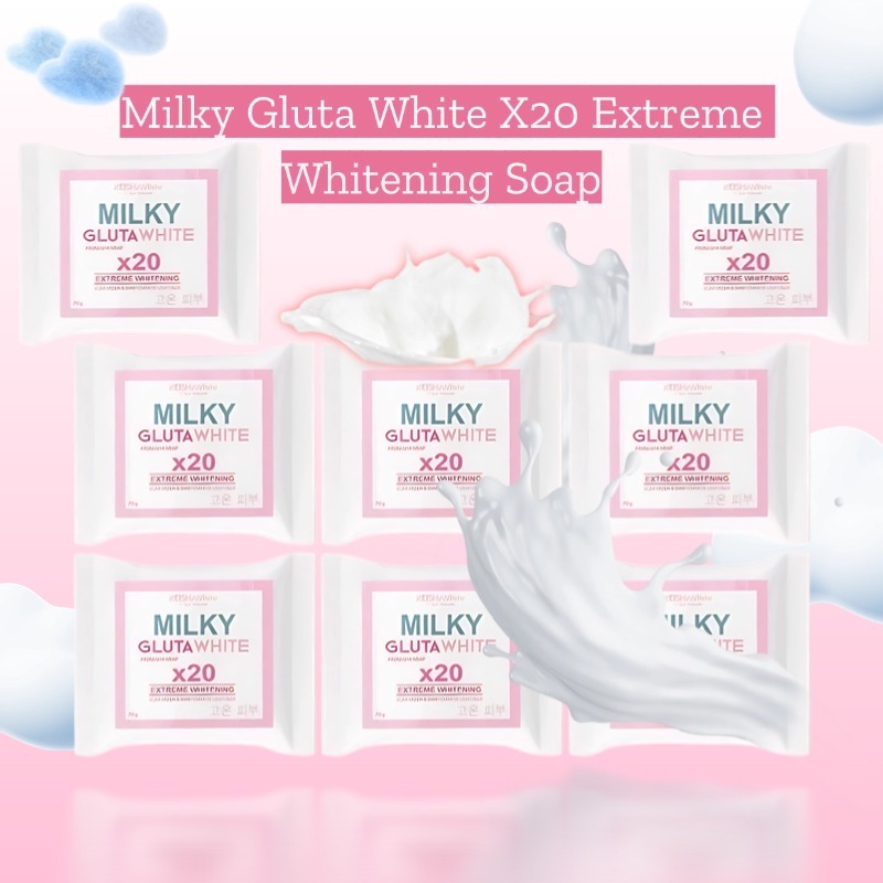 Milky Gluta White X20 Extreme Whitening Soap Dark Spot, Scars, Pimple ...