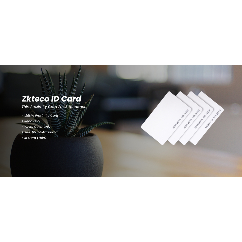 Access Control ZKTeco ZK ID card (thin) | Shopee Philippines