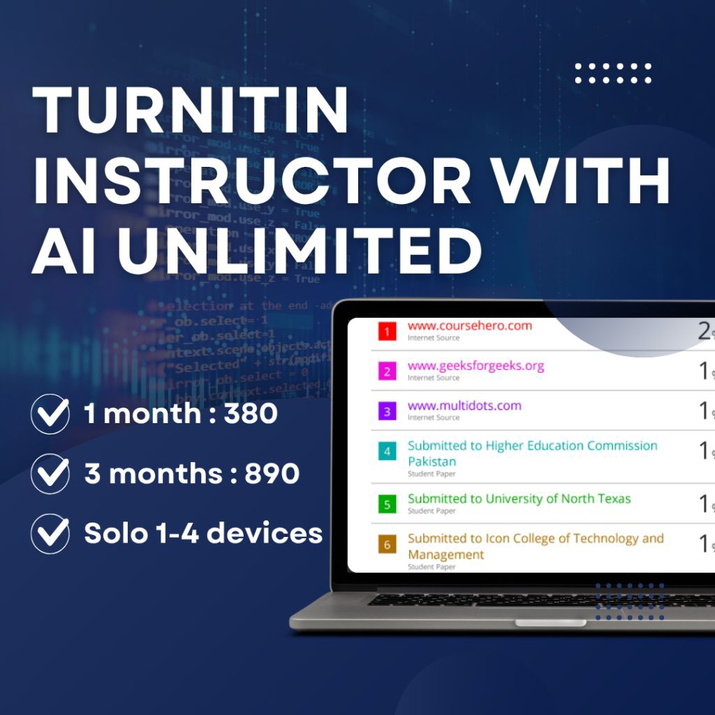 Turnitin Ai Instructor Unlimited | Shopee Philippines