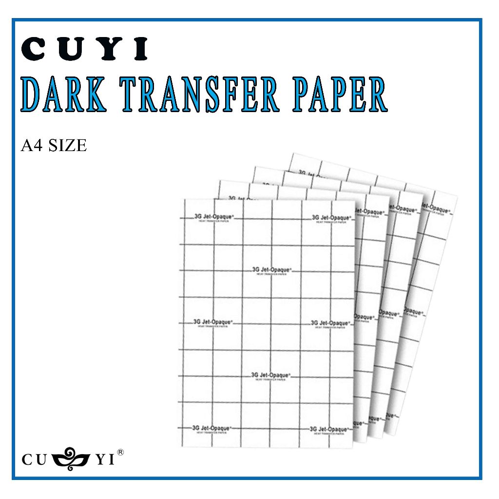 Dark Transfer Paper A4 size 3G JET OPAQUE | Shopee Philippines